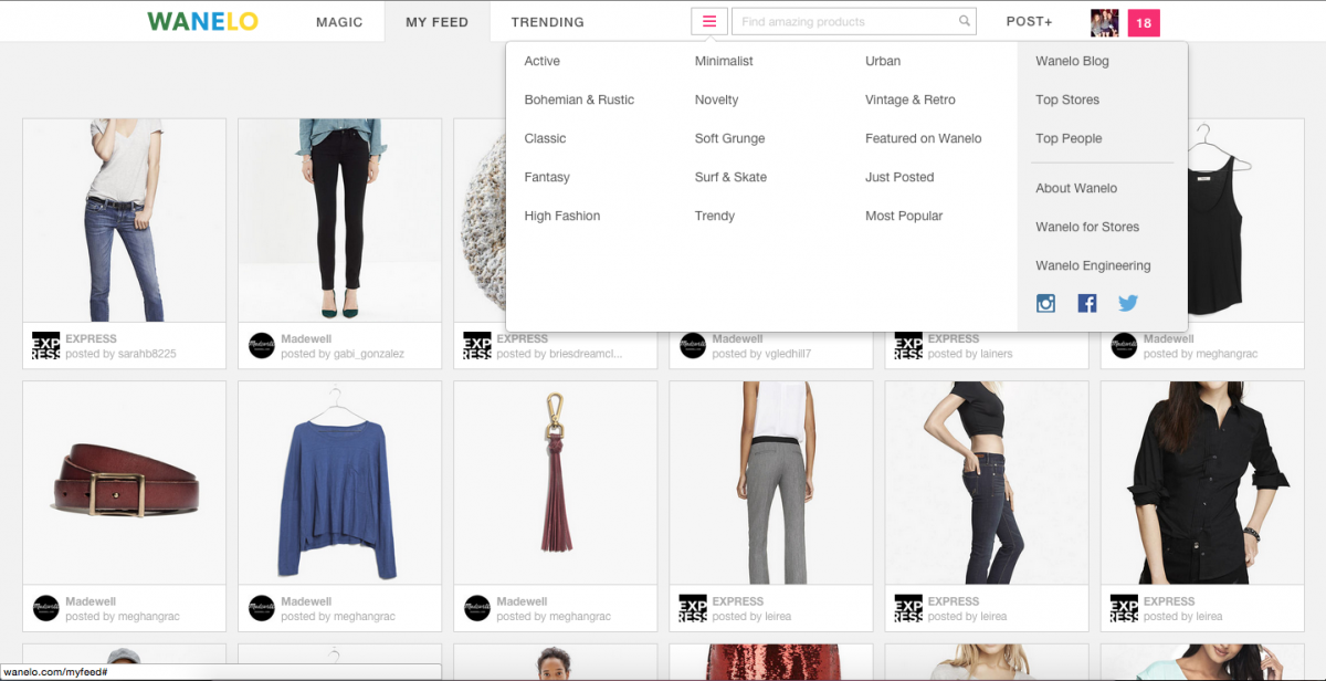 Wanelo reviews: Online store that facilitates the discovery and sale of ...